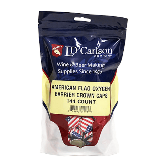 American Flag Oxygen Barrier Crown Caps 144 Count - Walmart.com