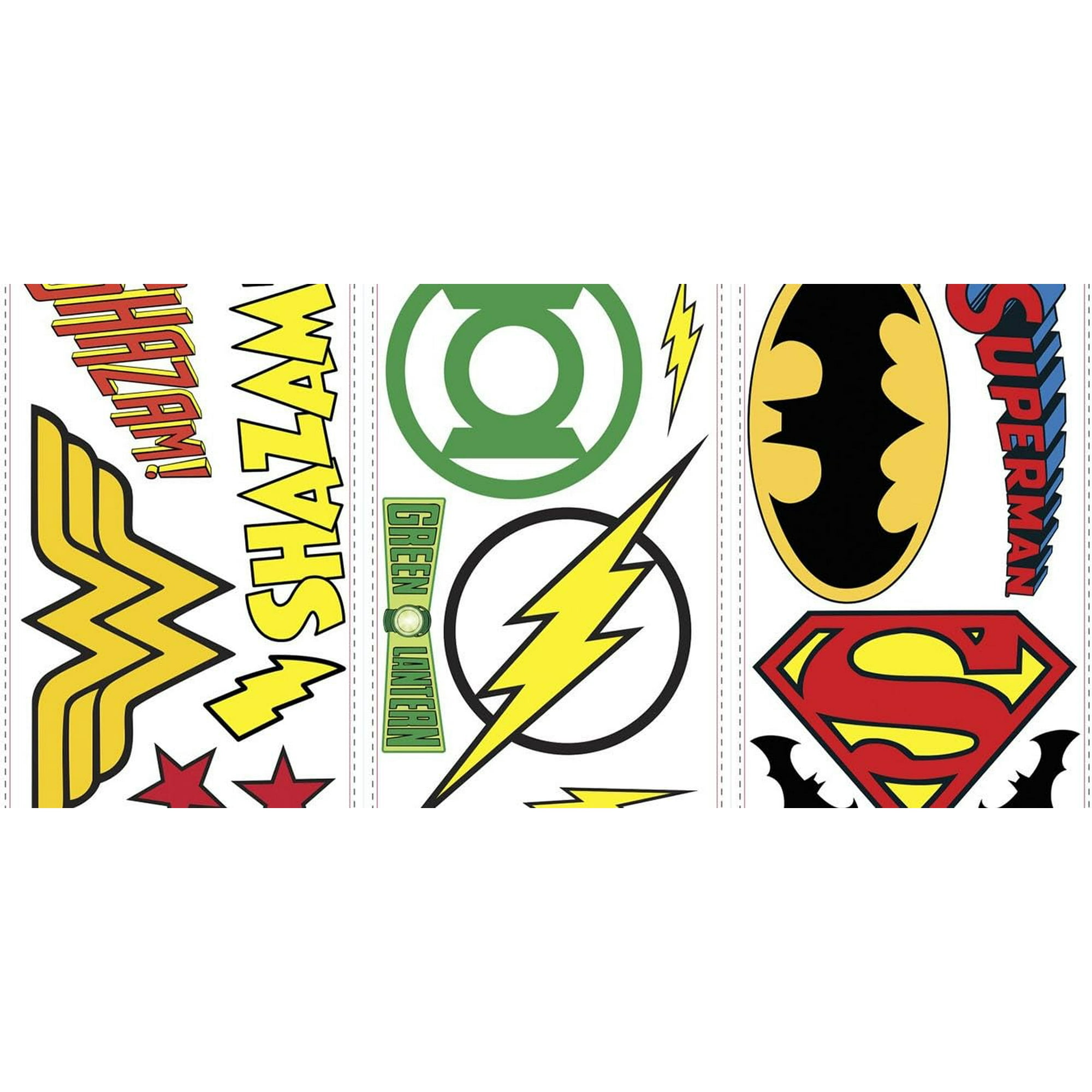 Click here for Hsmeiegadovf Roommates Rmk2749scs Dc Superhero Log... prices