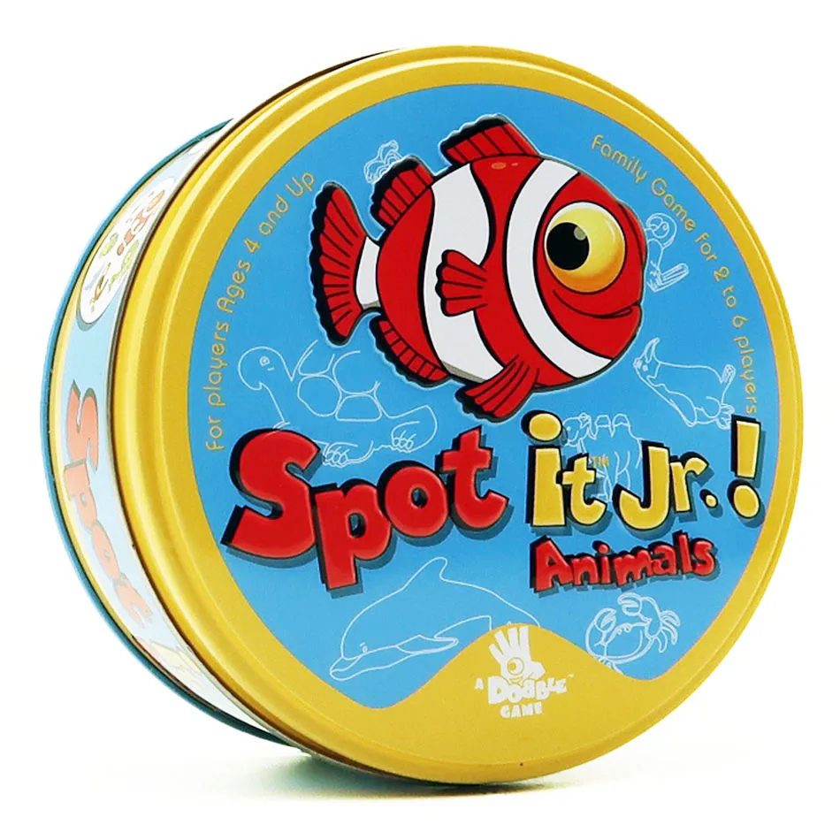 Juego de cartas de animales Dobble con caja de Metal, disfruta del ...