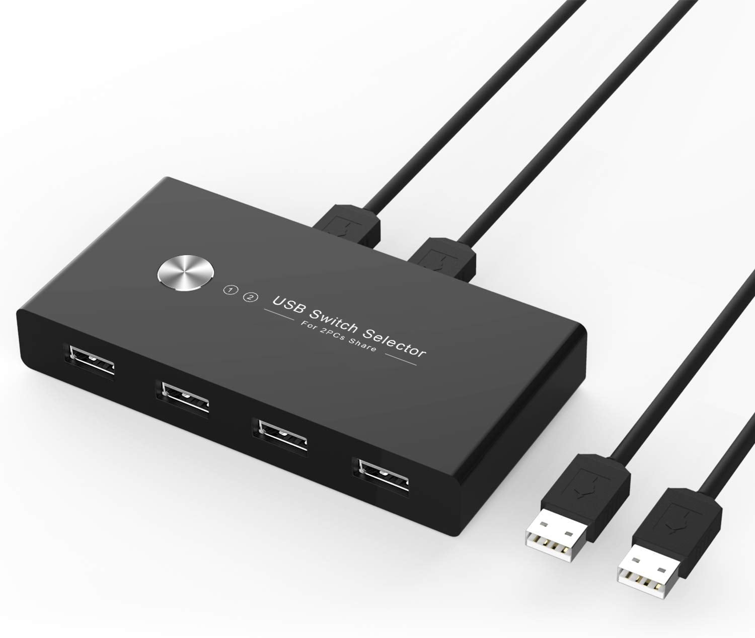 Rybozen USB Switch Selector, USB 2.0 Switcher for 2 PC Sharing 4 USB ...