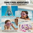 Goggles Kids - Clip-On Swim Goggles,Soft Silicone Leak Proof Adjustable ...