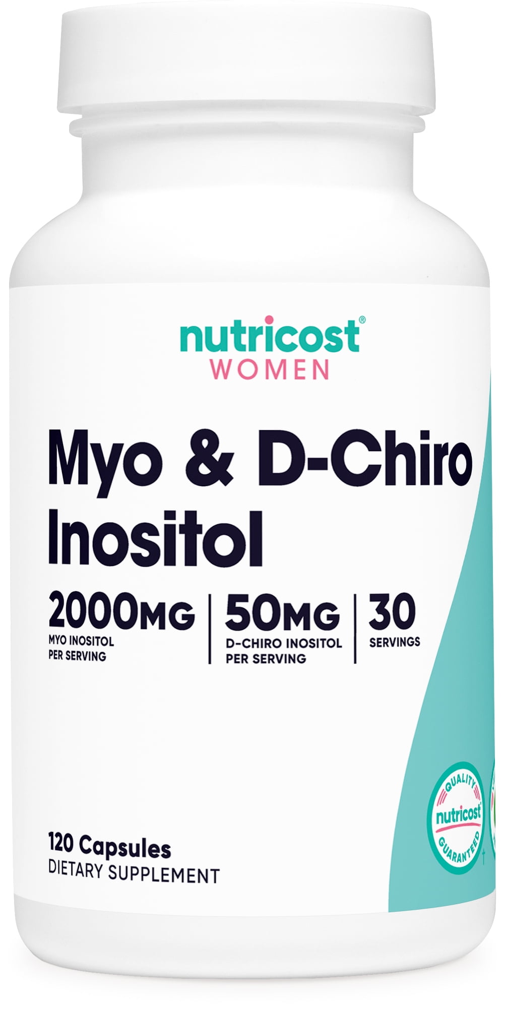 Nutricost Myo Inositol & D-Chiro Inositol Supplement for Women 2000mg ...
