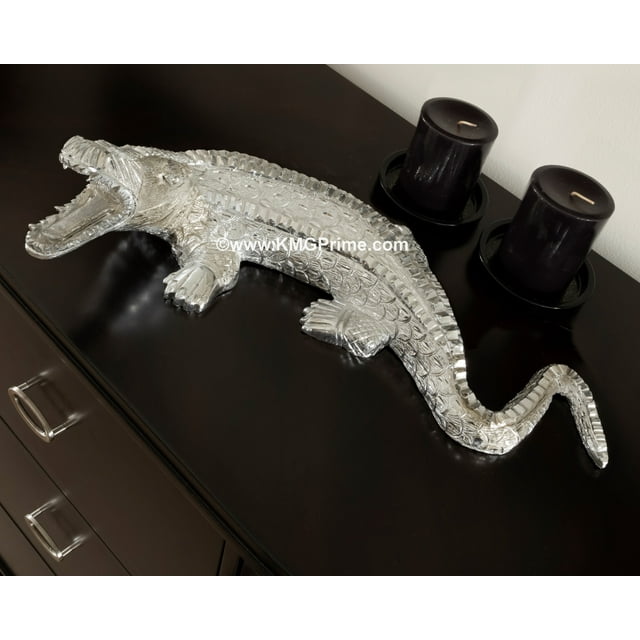 KMG Alligator Statue Home Decor 21 inch, 8 Lbs |Alligator Gator ...