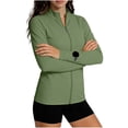 Antinious Women Solid Long Sleeve Zipper Breathable Sun Protection ...