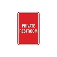 Square Restroom Sign (Walnut) - Small - Walmart.com