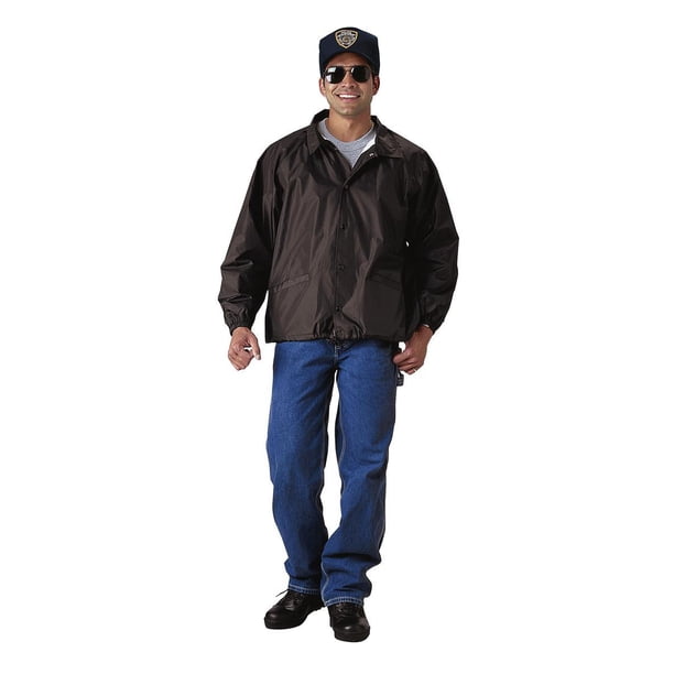 Black Imprintable Law Enforcement Coaches Jacket - Walmart.com