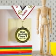 Best Teacher Award Stars Design Medal Celebration and Appreciation ...