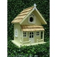 Fully Functional Yellow Rustic English Cottage Outdoor Garden Birdhouse ...