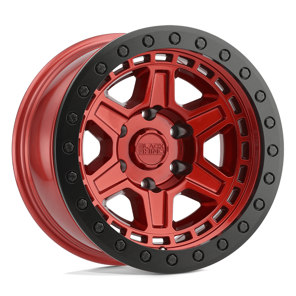 Black Rhino Cast Aluminum Rim BRREN 18X9.5 5X5.0 C-RED-BLKLP -18MM ...