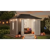 Sunjoy Office Shed for Outdoor, 10'x12.6' She Shed, Backyard Office ...