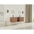 LHYY 60''Wall-Mounted Bathroom Vanity with White Ceramic Sink and ...
