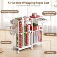 advwin, Rolling Gift Wrapping Paper Storage Cart with Drawer, Multi ...