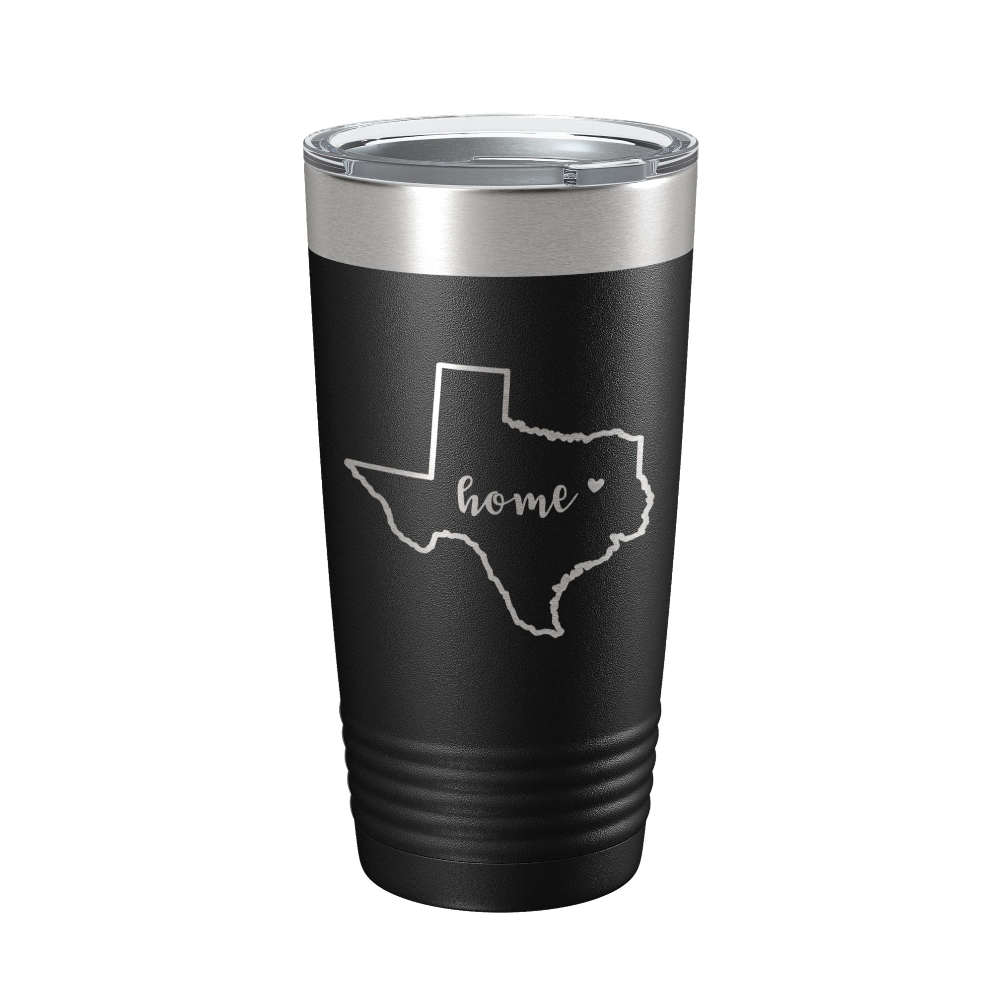 Texas Tumbler Home State Travel Mug Insulated Laser Engraved Map Coffee ...