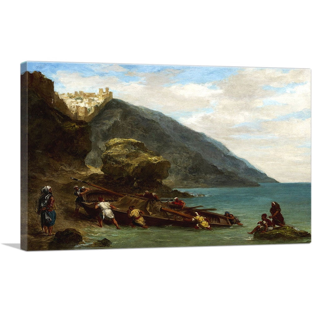 ARTCANVAS View of Tangier from the Seashore 1856 Canvas Art Print by ...