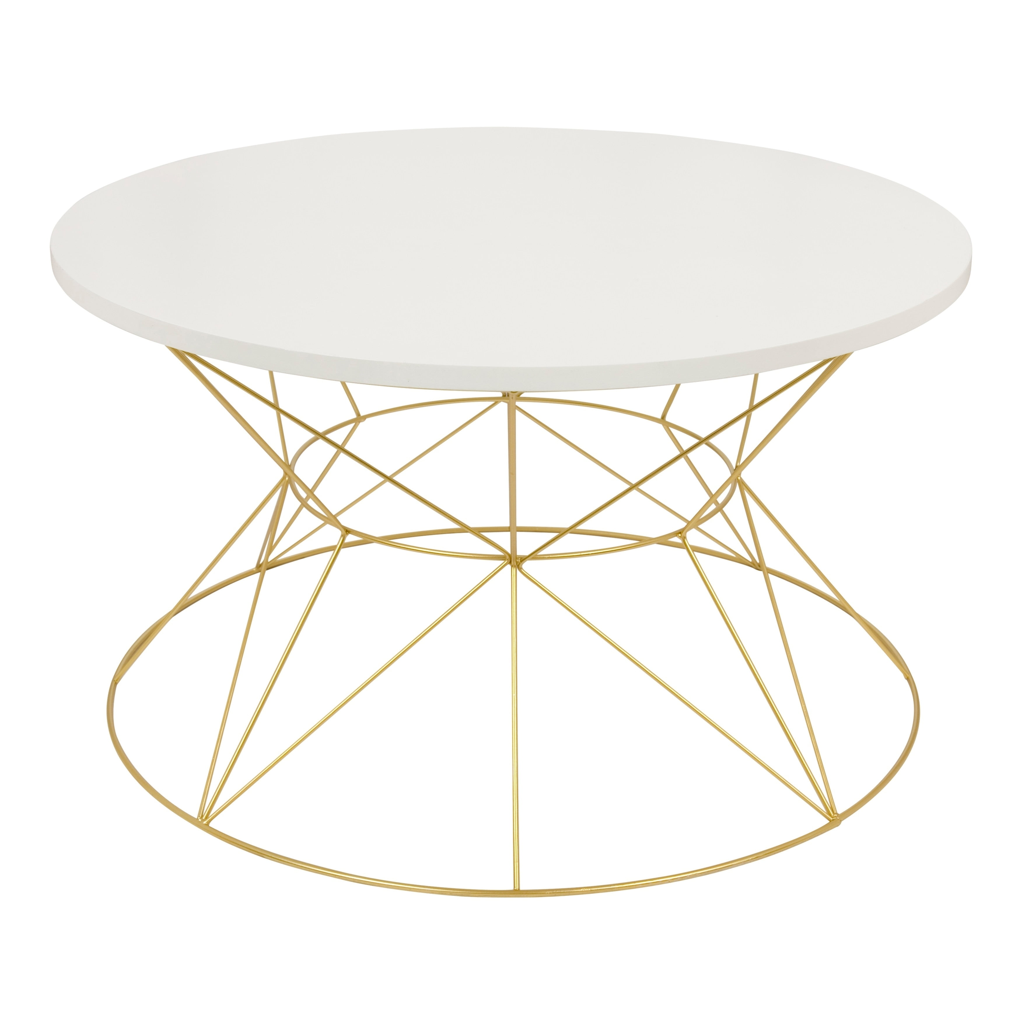 Kate and Laurel Mendel Round Metal Coffee Table - Walmart.com