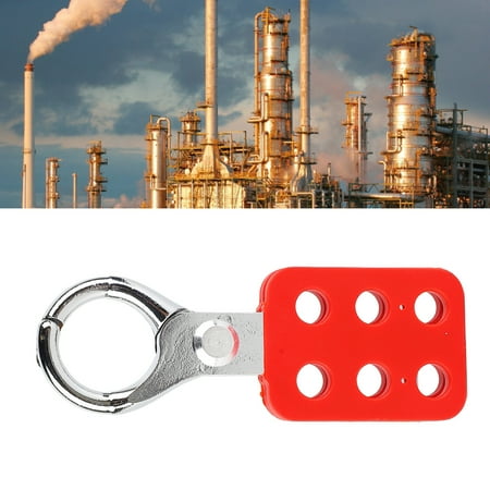 Tagout Hasp, Aluminum 6 Hole Hasp Powerful Locking Mechanism Portable ...