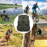 JARUSITE Fishing Photography Vest Summer Multi Pockets Mesh Jackets ...