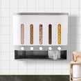1 PCS Gray and White Dry Food Dispenser, Storage Dispenser, 5 ...