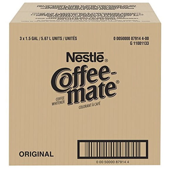 Nestle Coffee-mate Coffee Creamer, Original, 192oz bulk liquid, Pack of ...