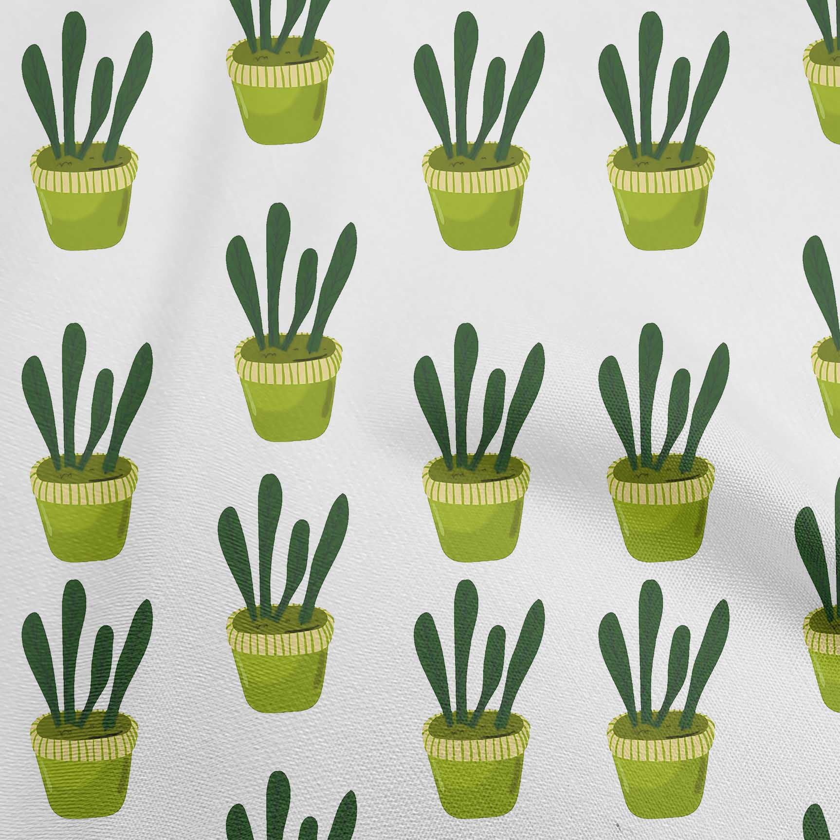 oneOone Velvet Light Green2 Fabric Cactus Diy Clothing Quilting Fabric ...