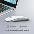 Uciefy Wireless Bluetooth Mouse Triple Mode (Dual BT 5.1+USB) with USB ...