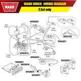 WARN Replacement Remote Control for RV Winches, Handheld, 10ft Lead ...