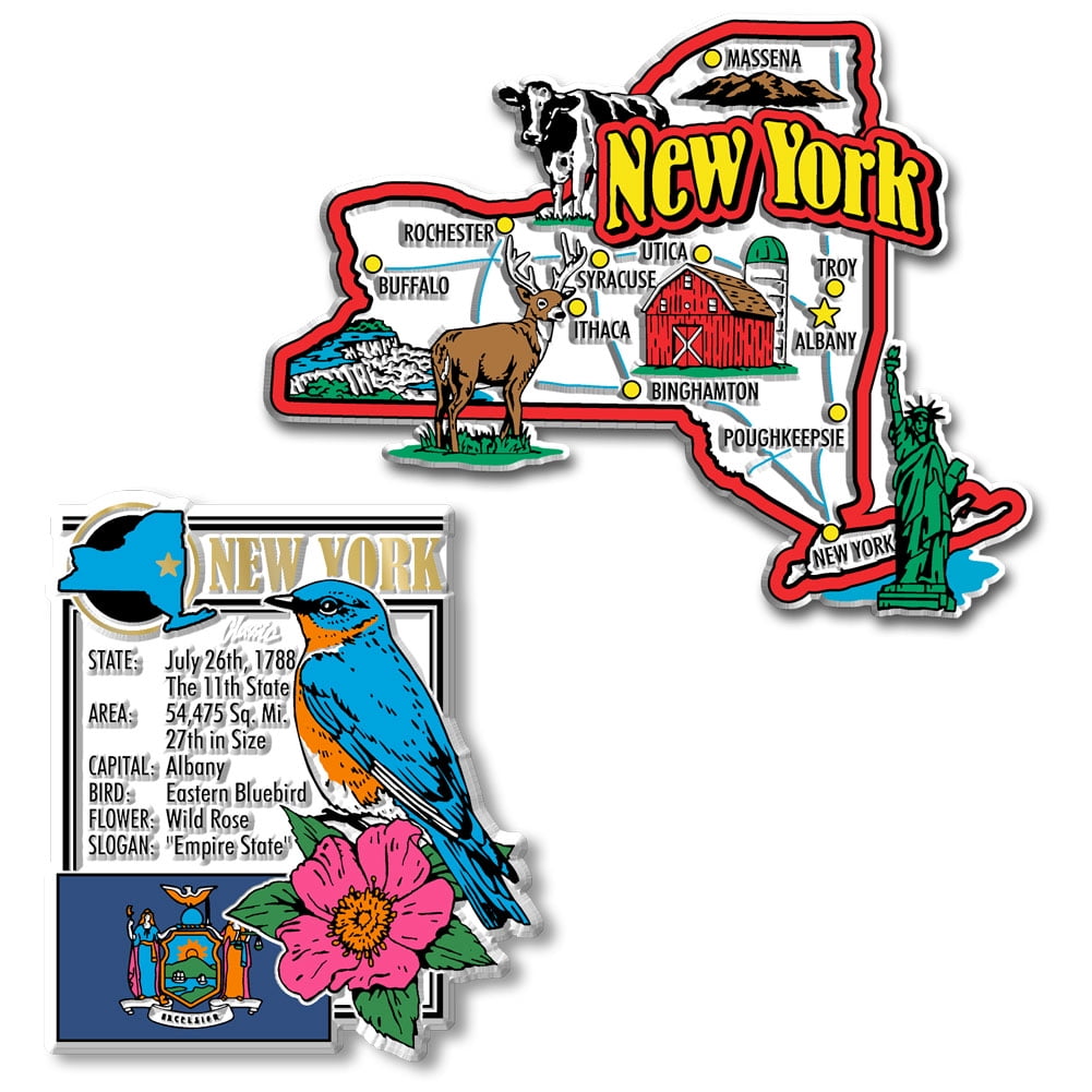 New York State Map Large