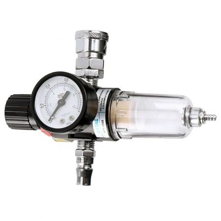 1/4 Inch BSP 130PSI Air Pressure Regulator Air Compressor Filter Set ...