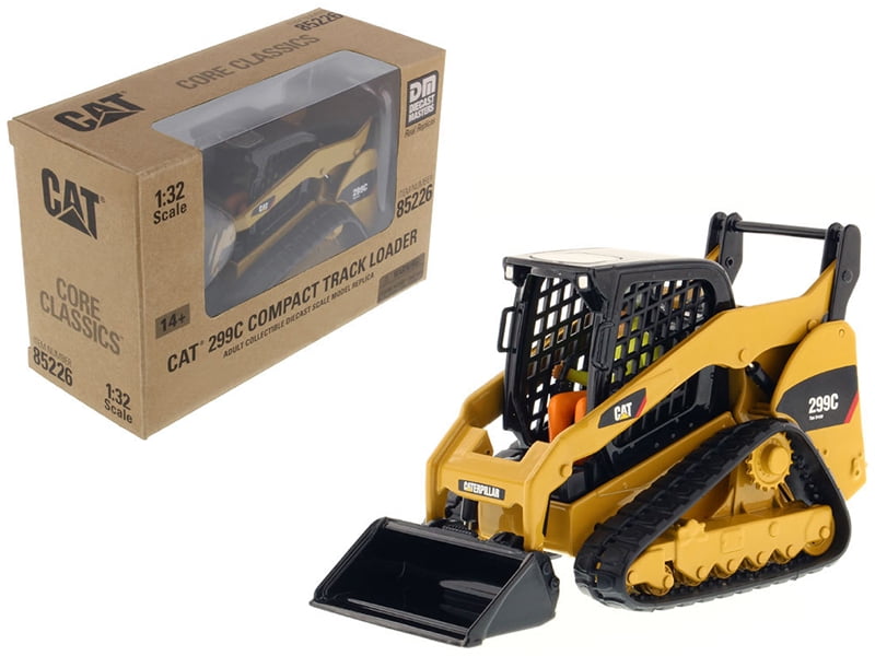 Diecast CAT Caterpillar 299C Compact Track Loader with Work Tools and ...
