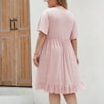 Bixock Dresses for Women,Women Oversize Mini Dress,Women's Solid Color ...