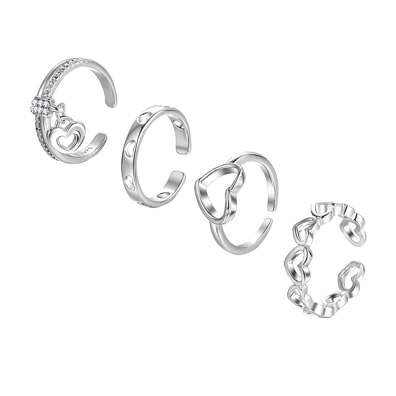 Click here for Hearth & Gear Hollow Heart Ring Fashion Ring Ring... prices