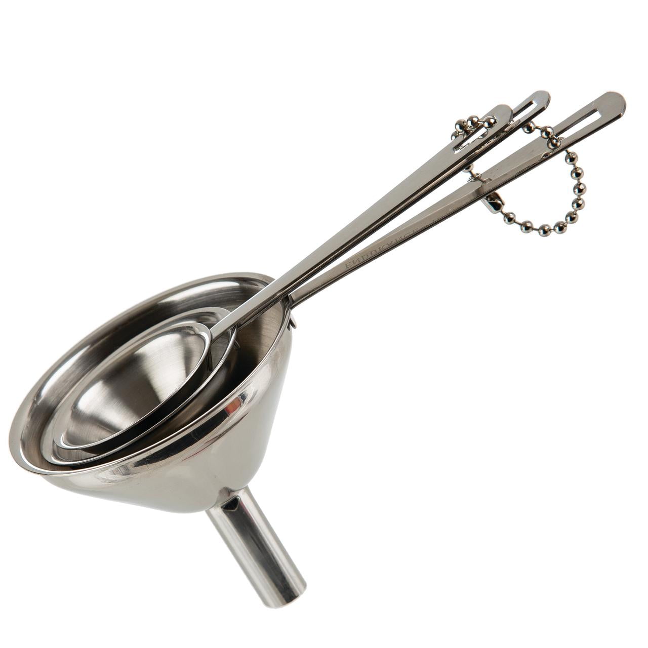 Mainstays Stainless Steel Mini Funnels, 3 Piece - Walmart.com