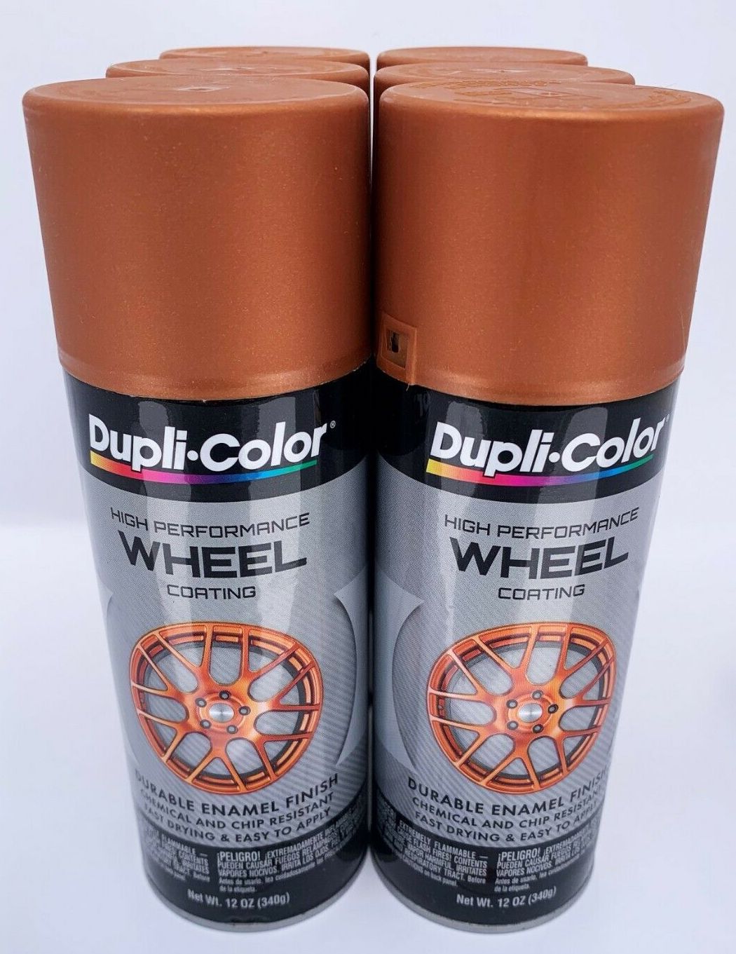 Duplicolor HWP110 - 6 Pack Wheel Coating Spray Paint Copper Color ...