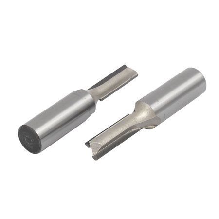 1/2" Shank Diameter 5/16" Cutting Dia Double Flute Straight Router Bits ...