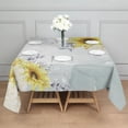 42x42in(107x107cm) Square Tablecloth, Waterproof Polyester Table Cover ...