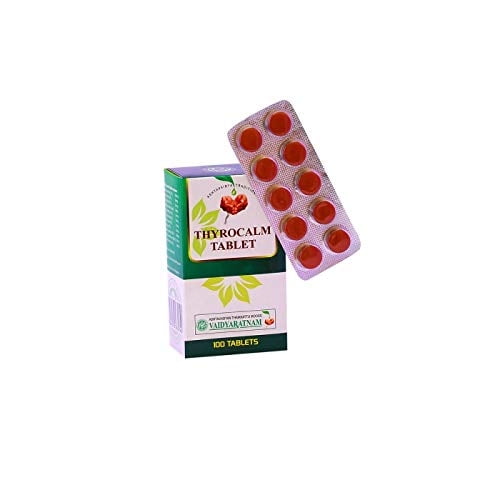 Suplemento Vaidyaratnam Oushadhasala THYROCALM GULIKA 100 Ta | Bodega ...