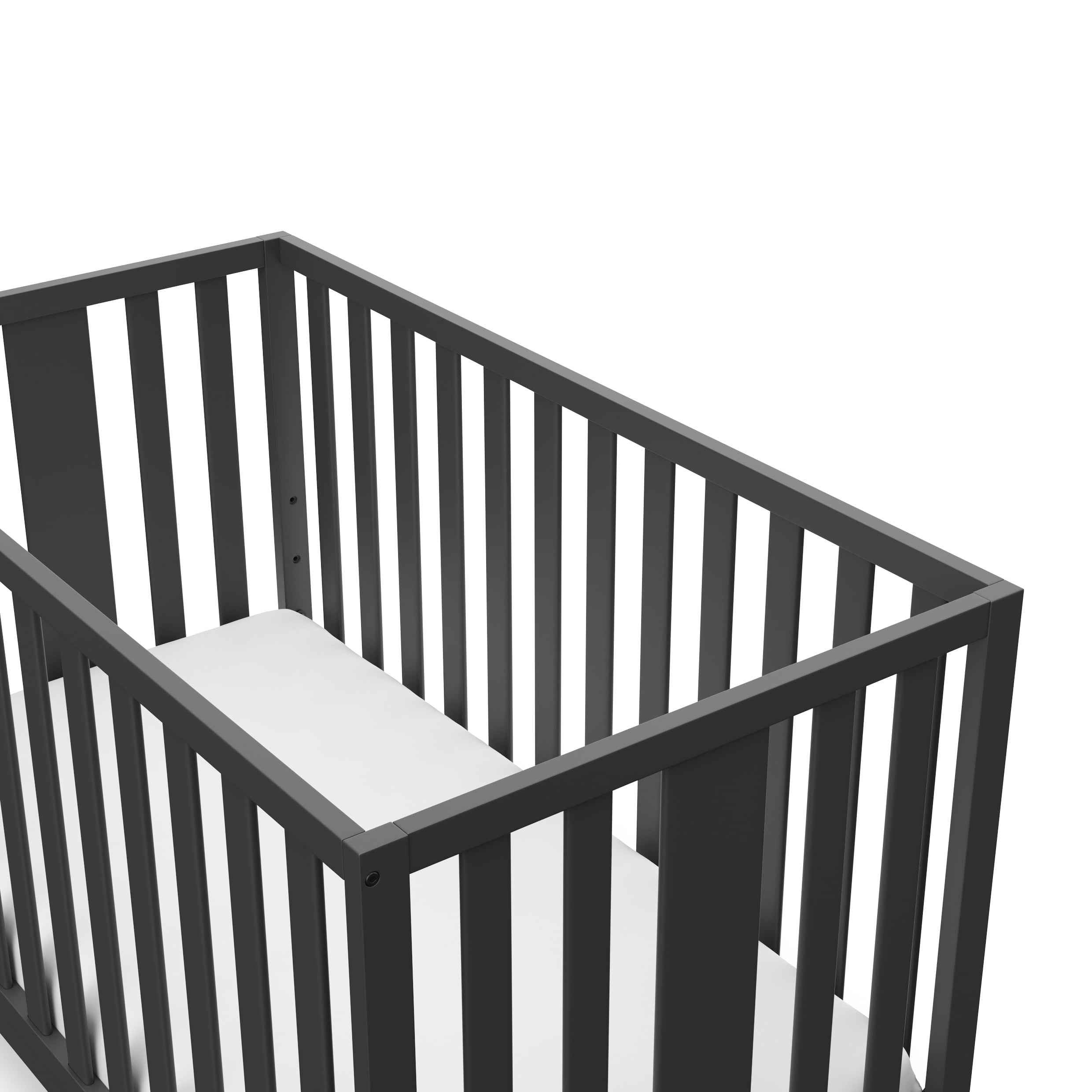 Black And White Baby Crib Clipart