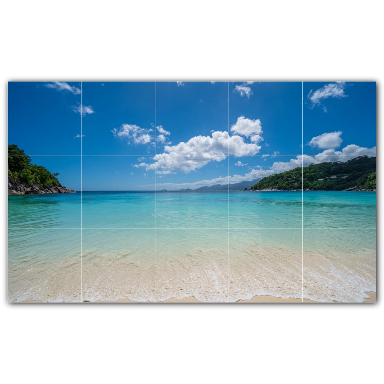 Picture-Tiles.com: Beach Ceramic Tile Wall Mural WAL500050-53XL. 60"W x ...