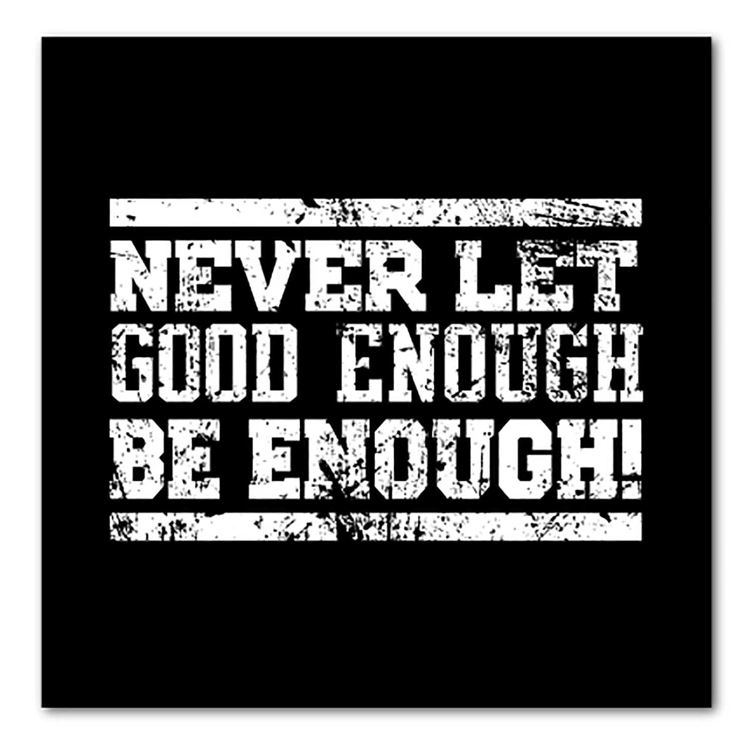 DistinctInk Custom Bumper Sticker - 6" x 6" Decorative Decal - Black ...