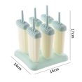 Luxshiny 6Pcs DIY Ice Cream Mold Blue Plastic Reusable Ice Pop Maker ...