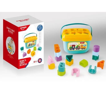Fisher-Price Baby's First Blocks: 10-Piece Stack & Sorter Toy with ...