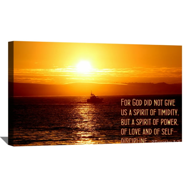 Spirit Of Power Inspirational Christian Artwok Bible Verse Quotes ...