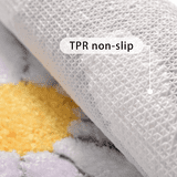 Astarin Bathroom Rugs, Extra Soft Cute Daisy Bath Mats, Absorbent Non ...