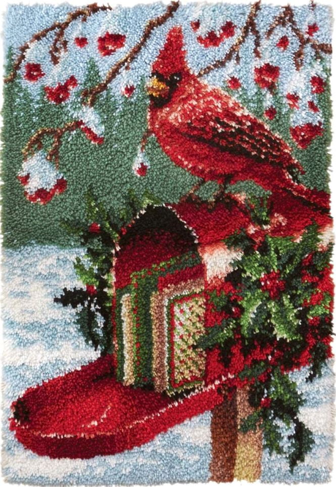 Holiday Mailbox | Rug Making Latch Hooking Kit - Walmart.com