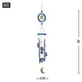 Zingz & Thingz 24" Blue and Sliver Metal Acrylic Celestial Wind Chimes - Walmart.com