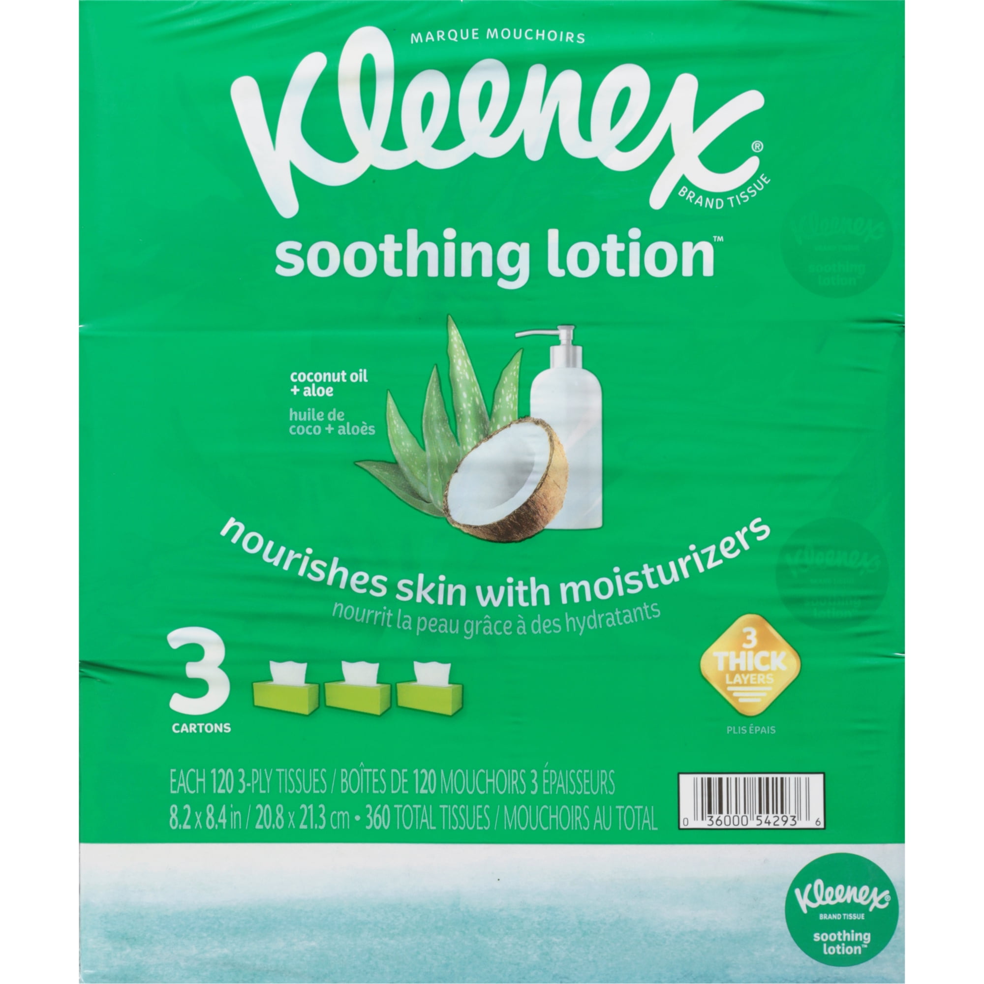 Click here for Facial Tissues Kleenex Lotion Coconut Oil 3 Boxes prices
