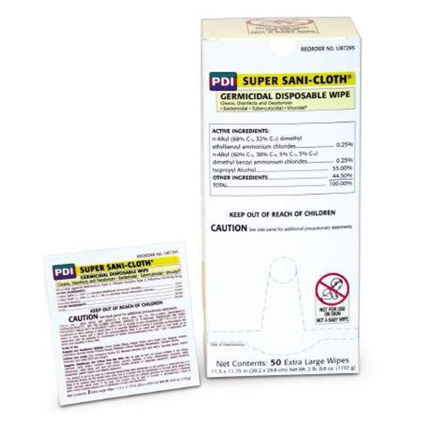 Professional Disposables Surface Disinfectant Super Sani Cloth Wipes