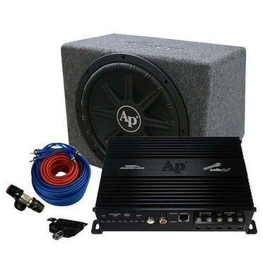 Belva 500 watt Bass Package Single 10" sub in ported box monoblock amp ...