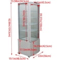 5 Layers Cake Display Cabinet Glass Refrigerated Showing Case Vertical ...