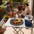 Stainless Steel Round Grill Grate Heavy Duty Cooking Rack With Handles ...